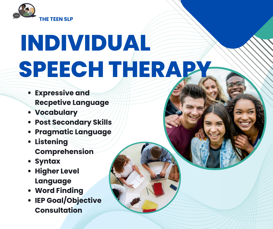 Individual Services - The Teen SLP